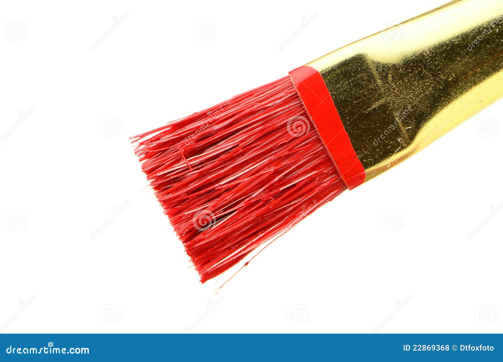 Red Paint Brush stock photo. Image of angular, bristle - 22869368