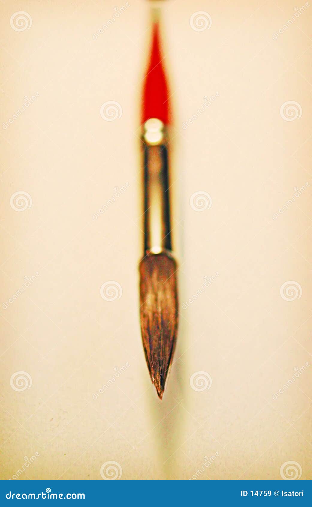Red paint brush detail stock image. Image of decorating - 14759
