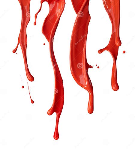 Red paint drip stock image. Image of drop, splash, motion - 12058499