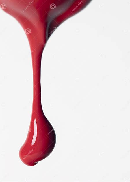 Red paint drop stock photo. Image of isolated, colorful - 35716452