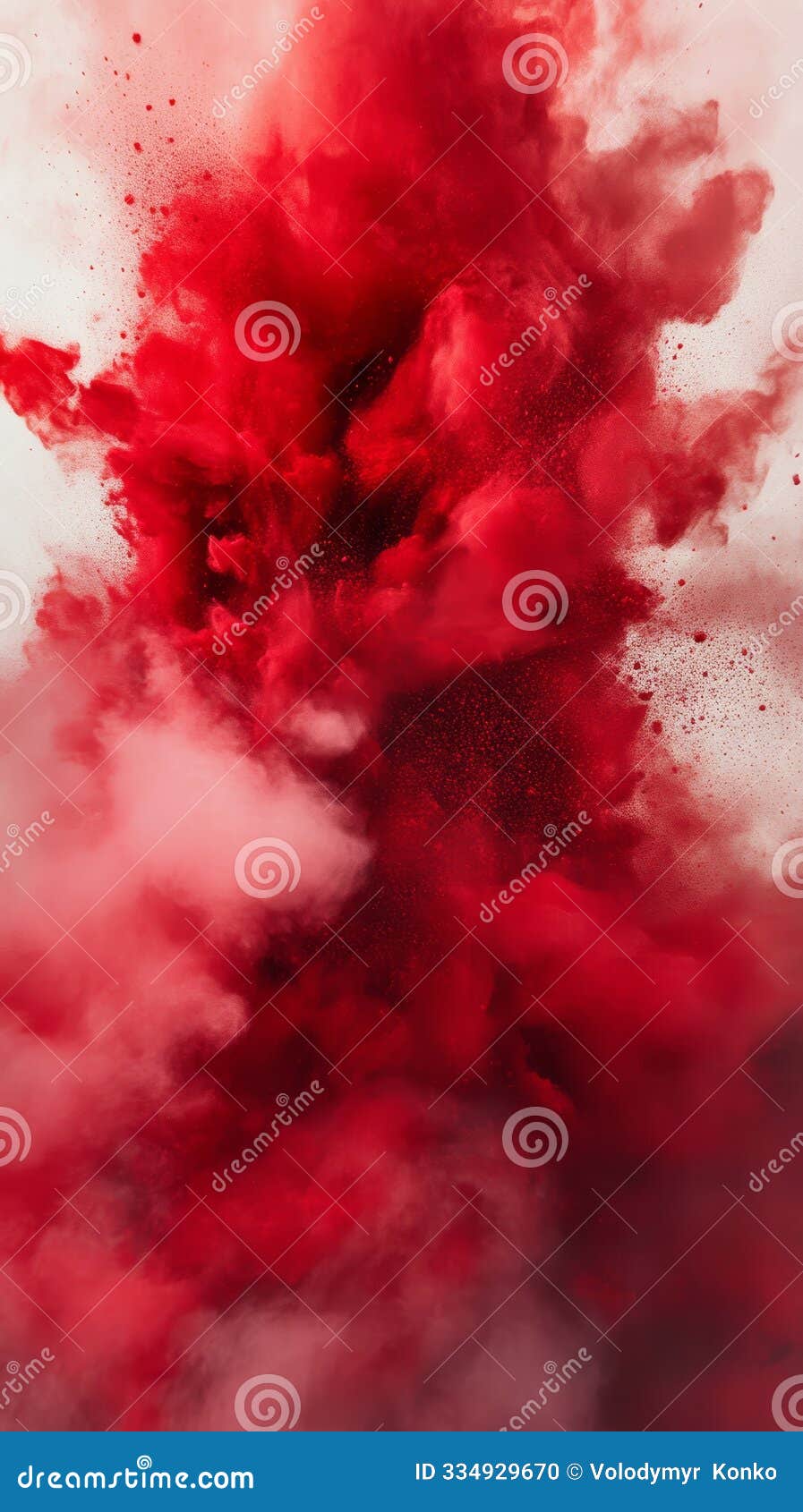 Red Paint Explosion Against White Background, Dynamic Art Concept Stock ...