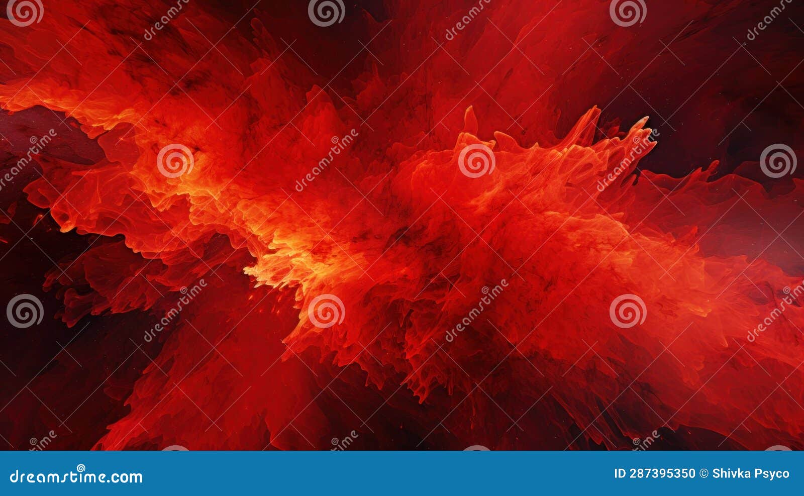 Red Paint Explosion Background Generative AI Stock Illustration ...