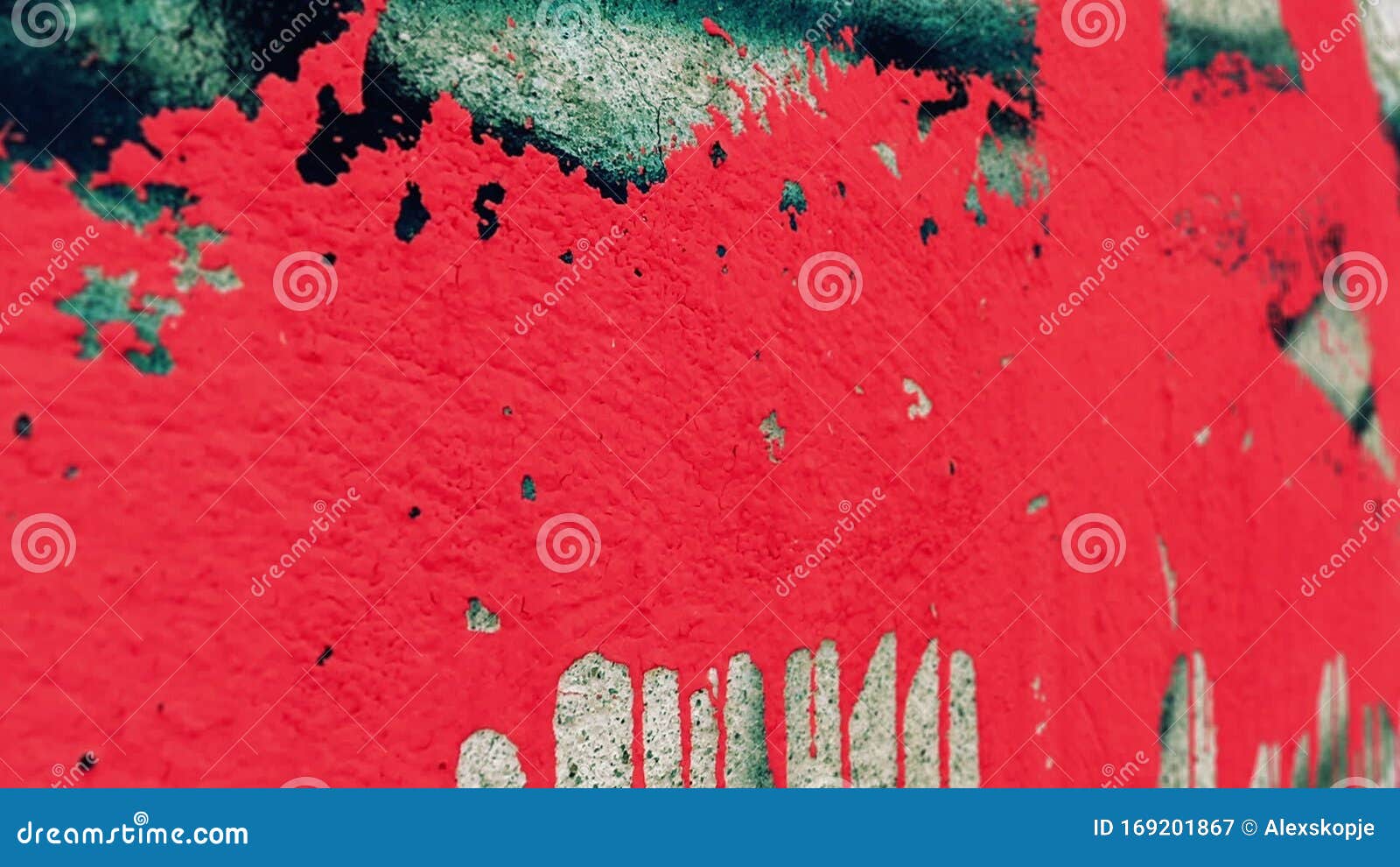 Red Paint Falling Down on Wall Stock Video - Video of craft, falling ...