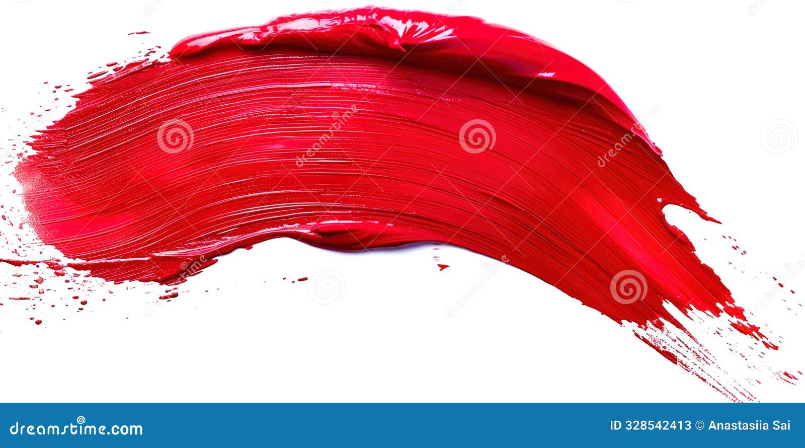 A red paint smear stock illustration. Illustration of cosmetic - 328542413