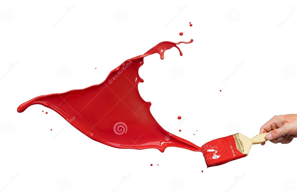 Red paint splash stock photo. Image of drop, hand, background - 11615814