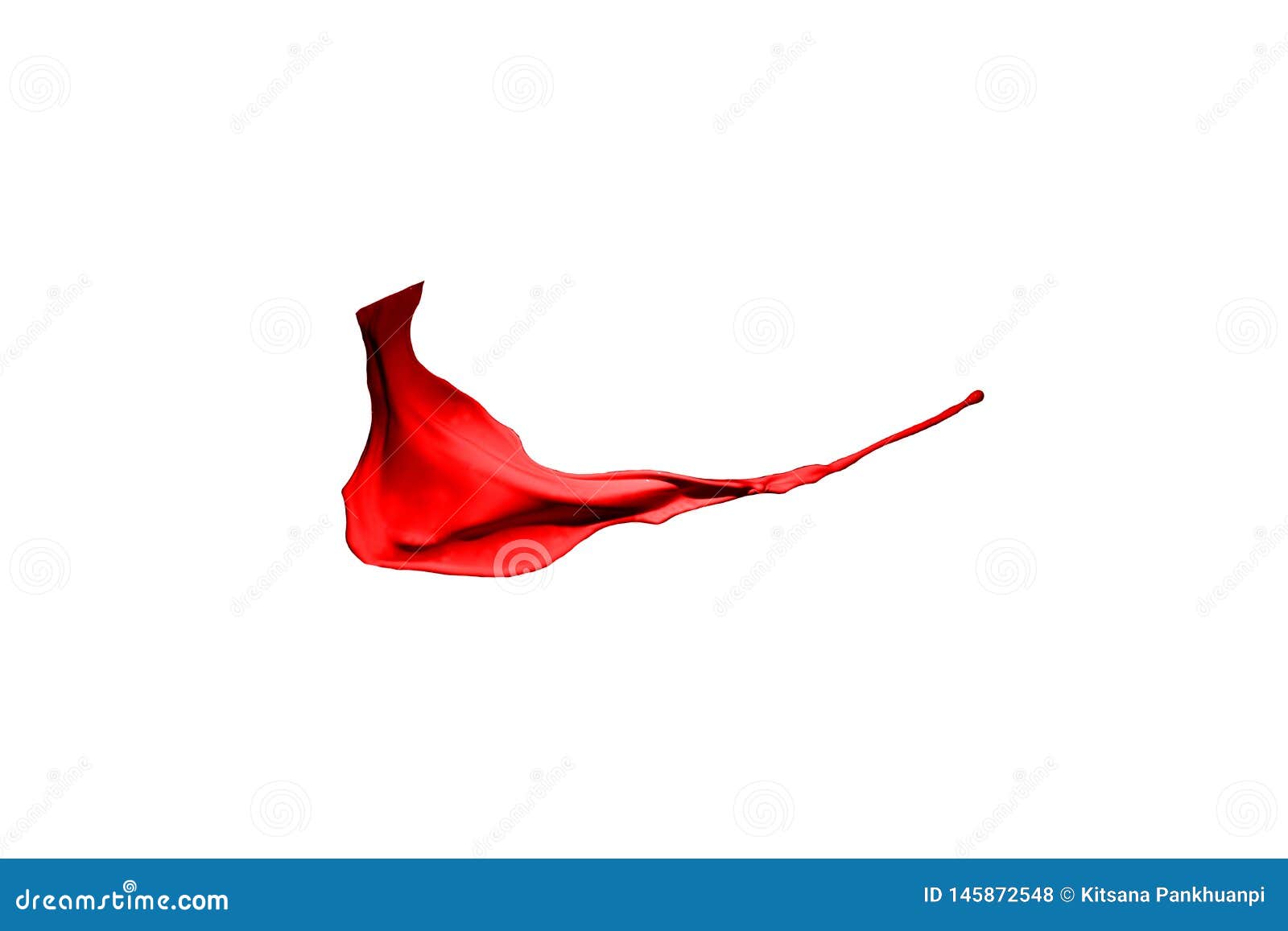 Red Paint Splash Isolated on White Background. Stock Illustration ...