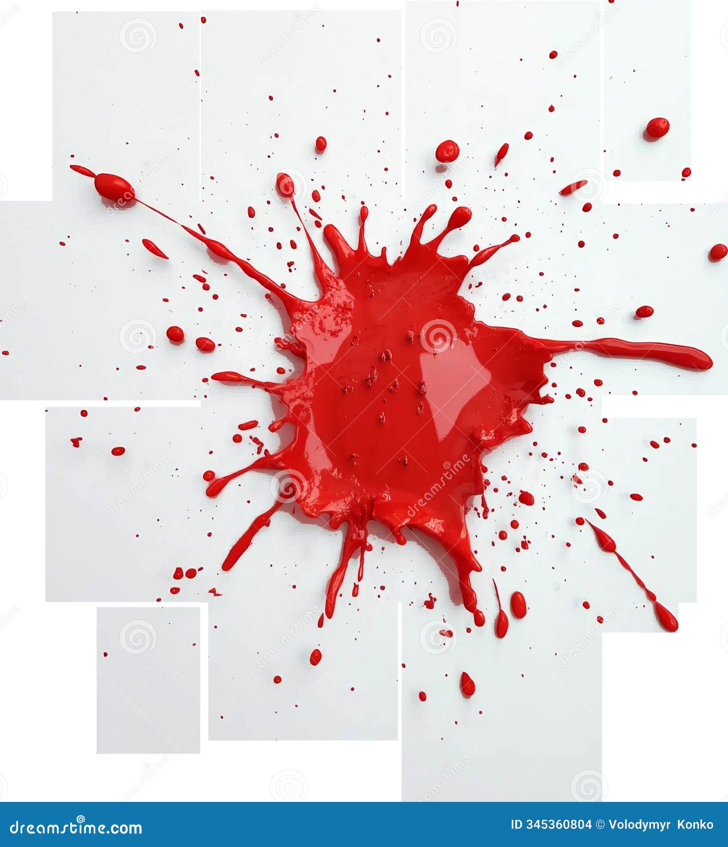 Red Paint Splash on Transparent Background, Abstract Art Concept Stock ...