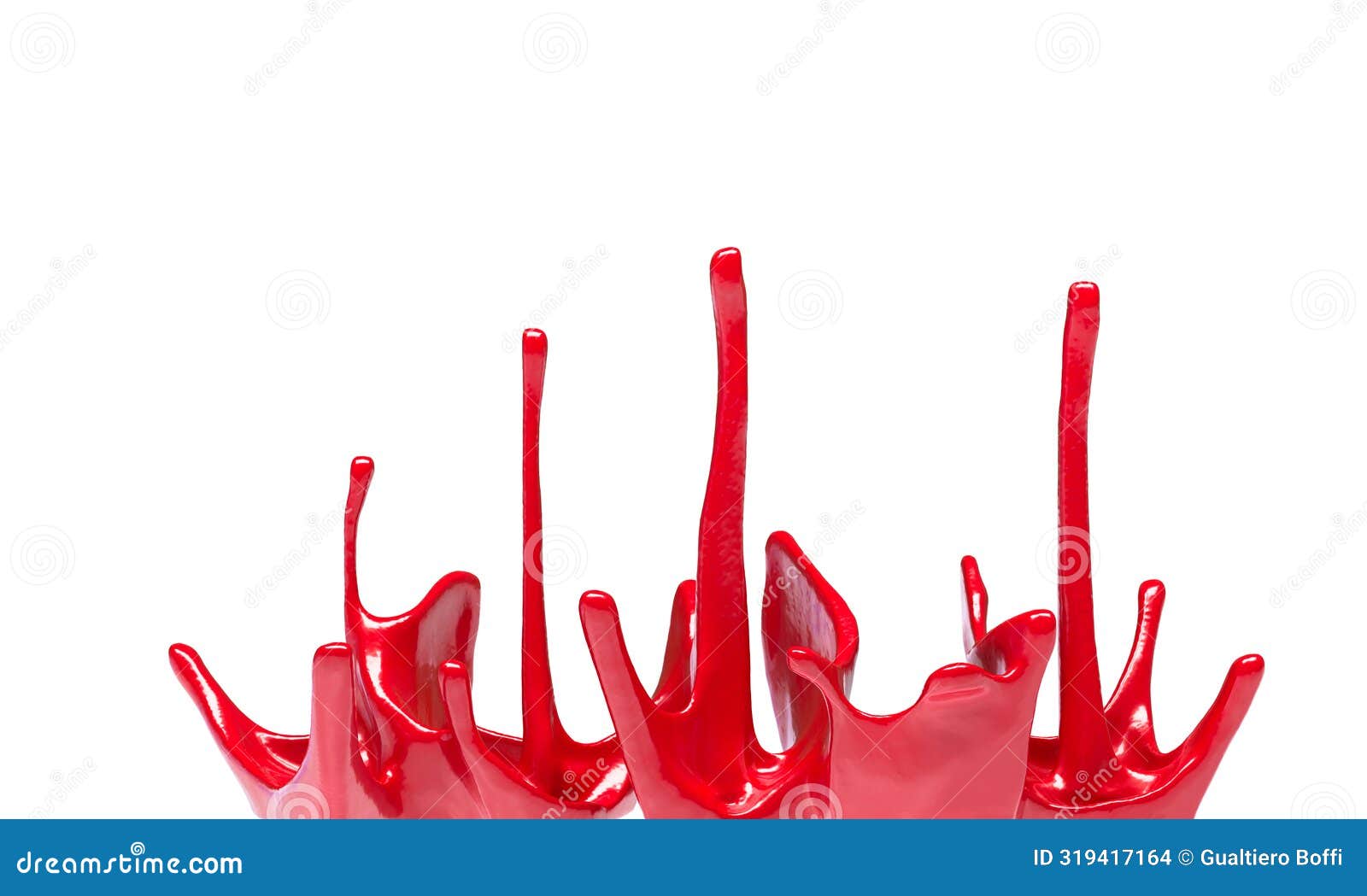 Red Paint Splash on Transparent Background Stock Illustration ...
