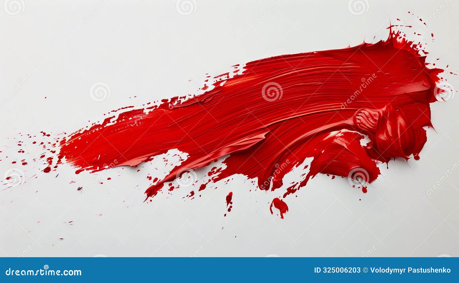 A Red Paint Splatter on a White Background Stock Image - Image of ...