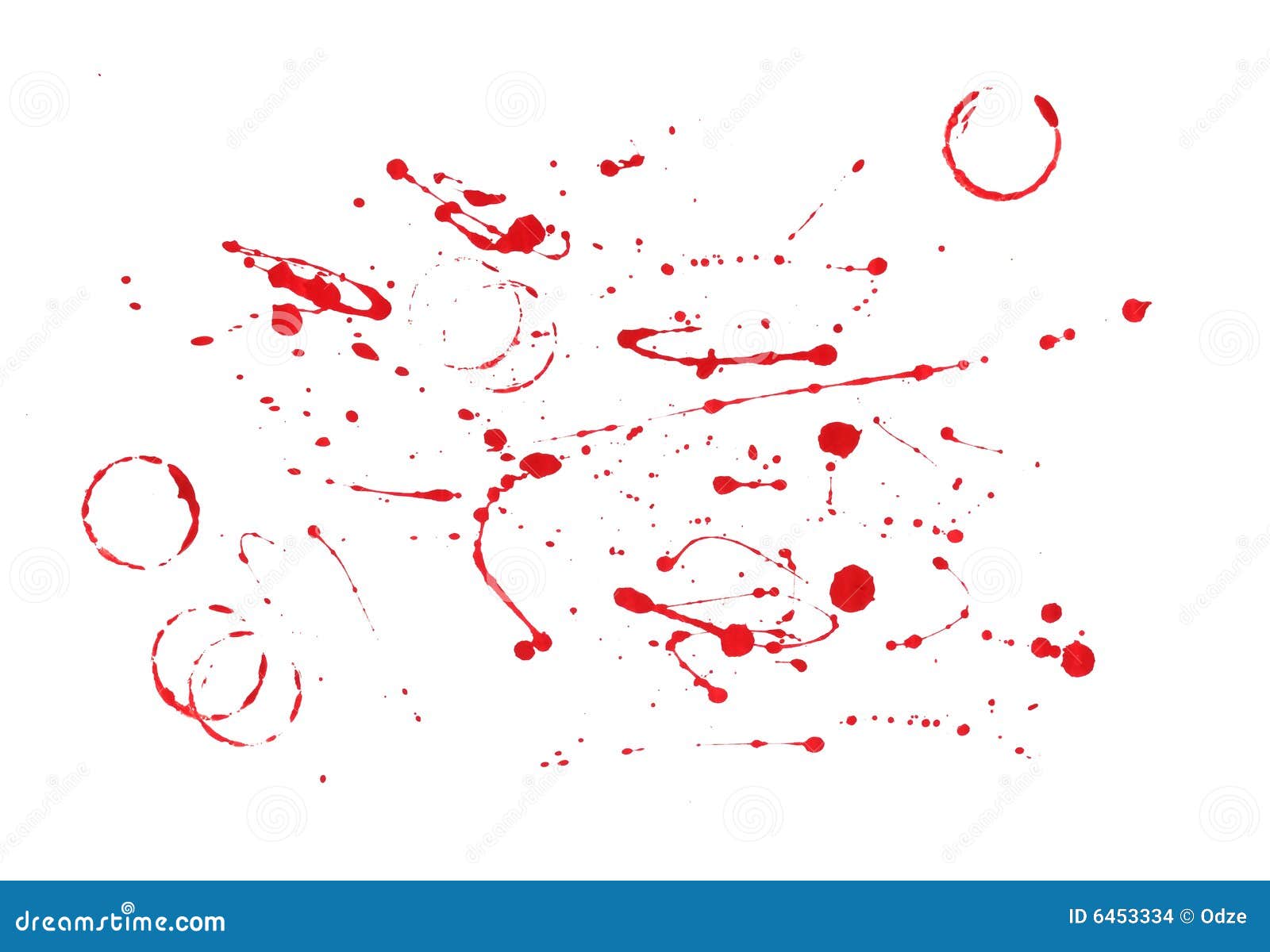 Red paint splatters stock illustration. Illustration of grunge - 6453334