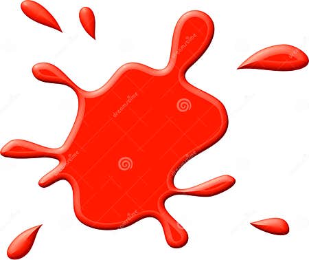 Red paint splodge stock illustration. Illustration of stain - 2767534