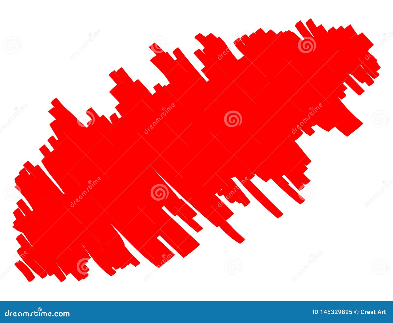 Red Paint Stroke Vector.Red Abstract Background Stock Vector ...