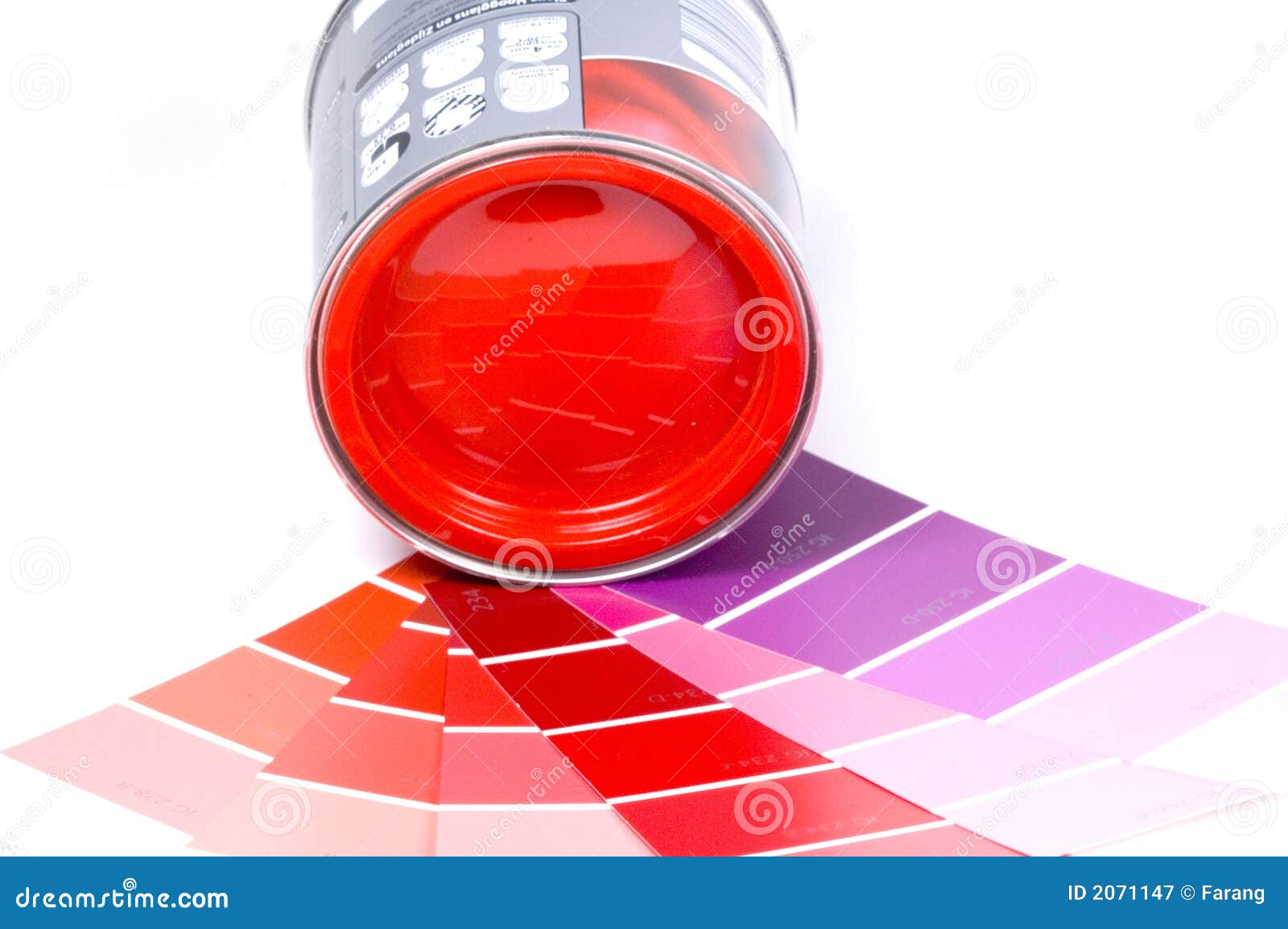 Red paint and swatches stock image. Image of construction - 2071147
