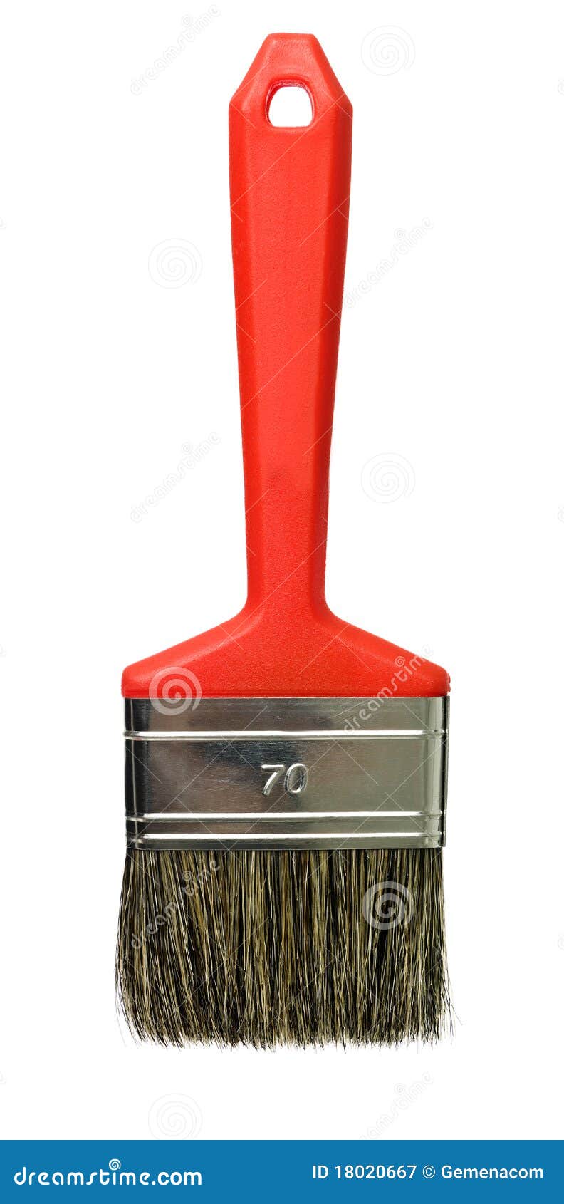 Red Paintbrush stock image. Image of shiny, brushing - 18020667