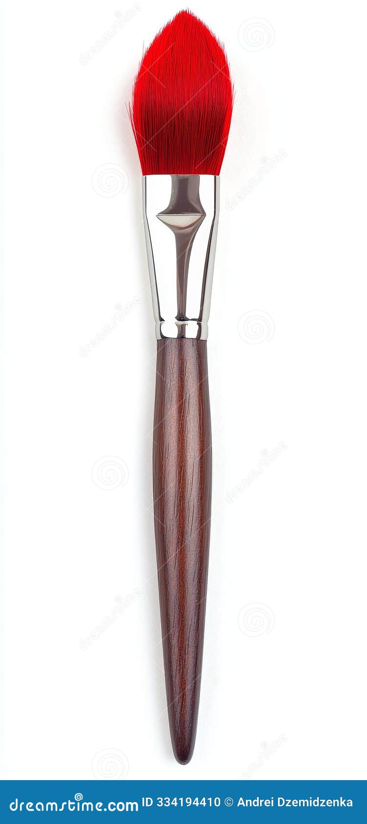 A Red Paintbrush with a Transparent Background. Format Stock Photo ...