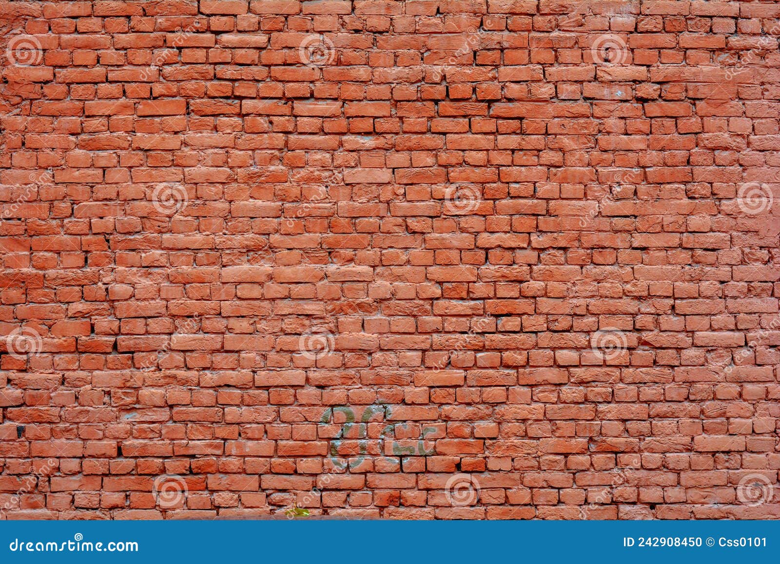 Red Painted Brick Wall Background Stock Photo - Image of bricks, aged ...