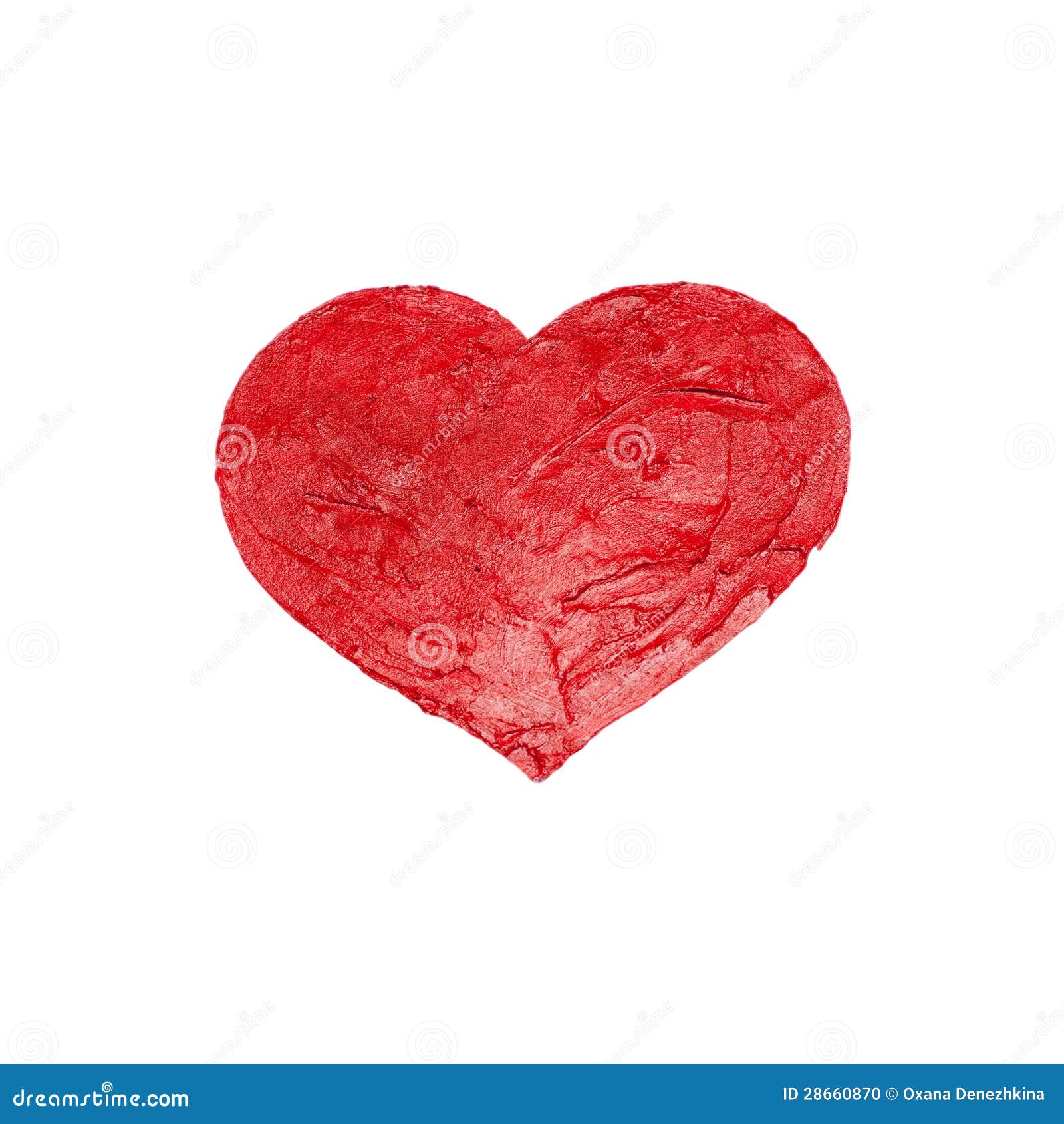 Red painted heart stock photo. Image of drawing, celebration - 28660870