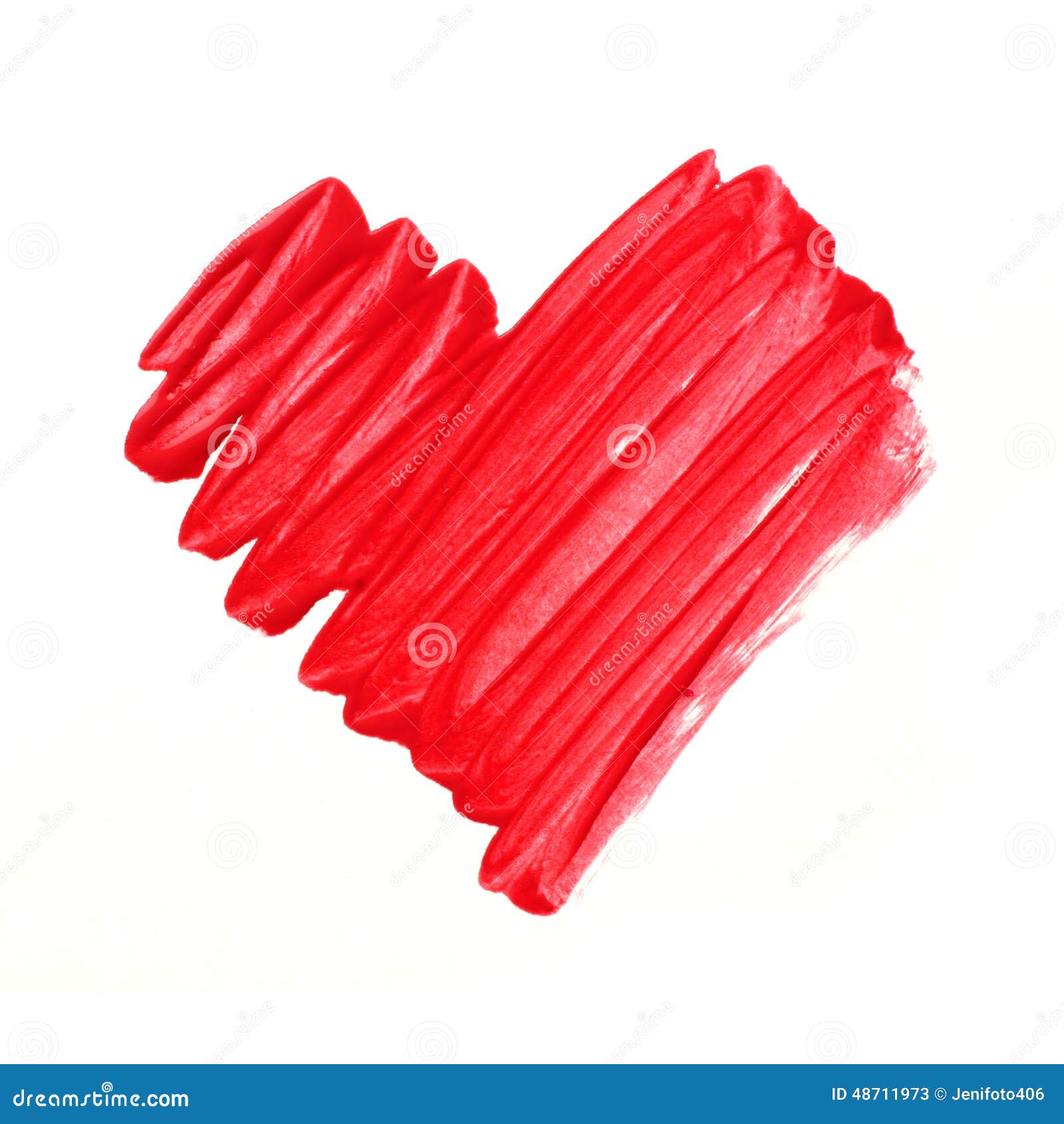 Red painted heart stock image. Image of grunge, texture - 48711973