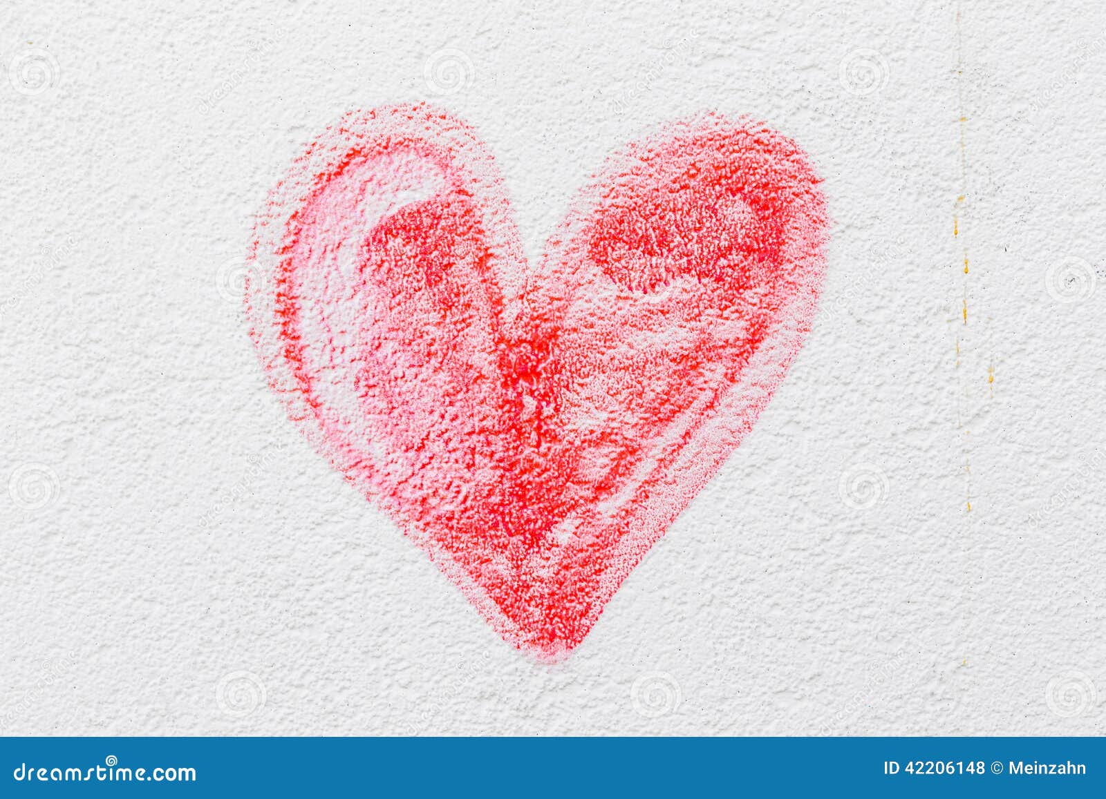 Red painted heart stock photo. Image of grained, painting - 42206148