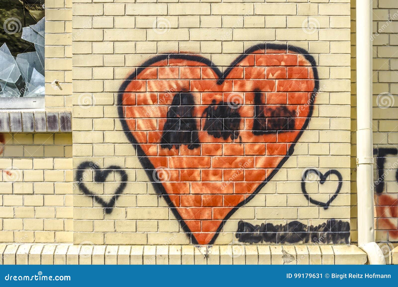 Red painted heart shape editorial photo. Image of romantic - 99179631