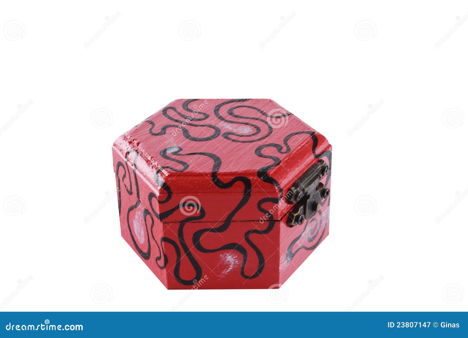 Red painted jewelry box stock image. Image of decoration - 23807147