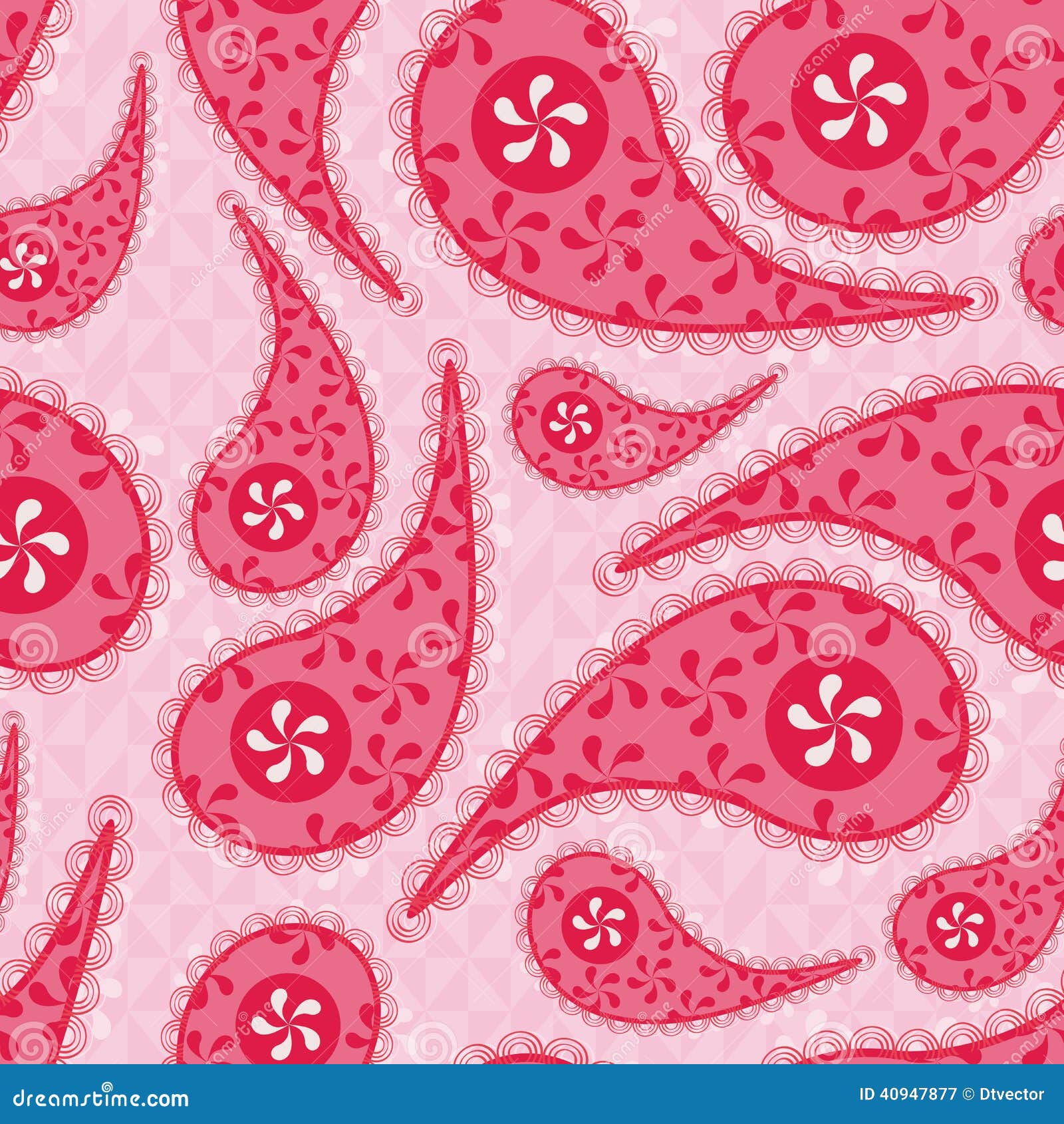 Red Paisley Seamless Pattern Stock Vector - Illustration of colors ...