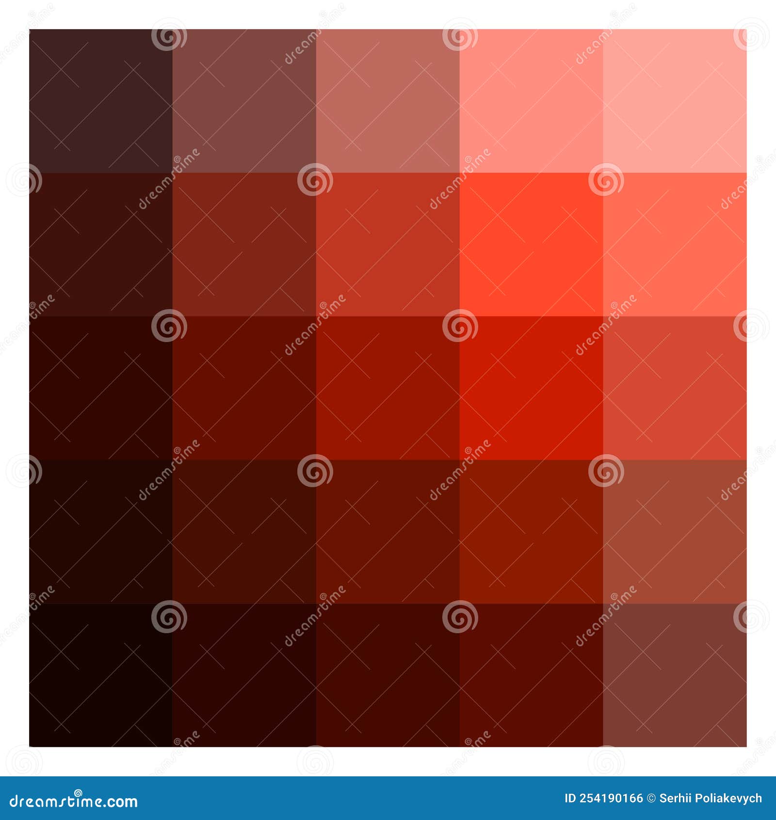 Red Palette. Colorful Background. Vector Illustration. Stock Image ...