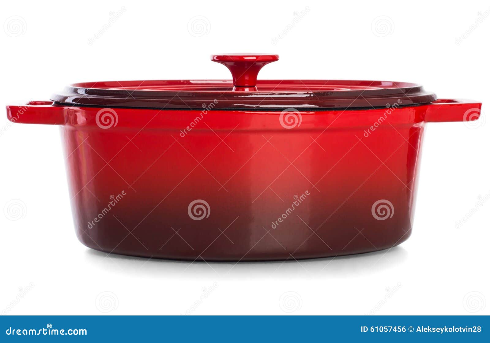 Red Pan for Cooking the daily Meal. Stock Photo - Image of equipment ...