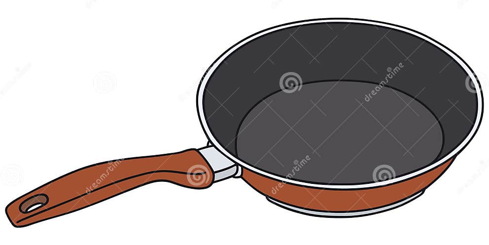 Red pan stock vector. Illustration of saucepan, food - 50269397