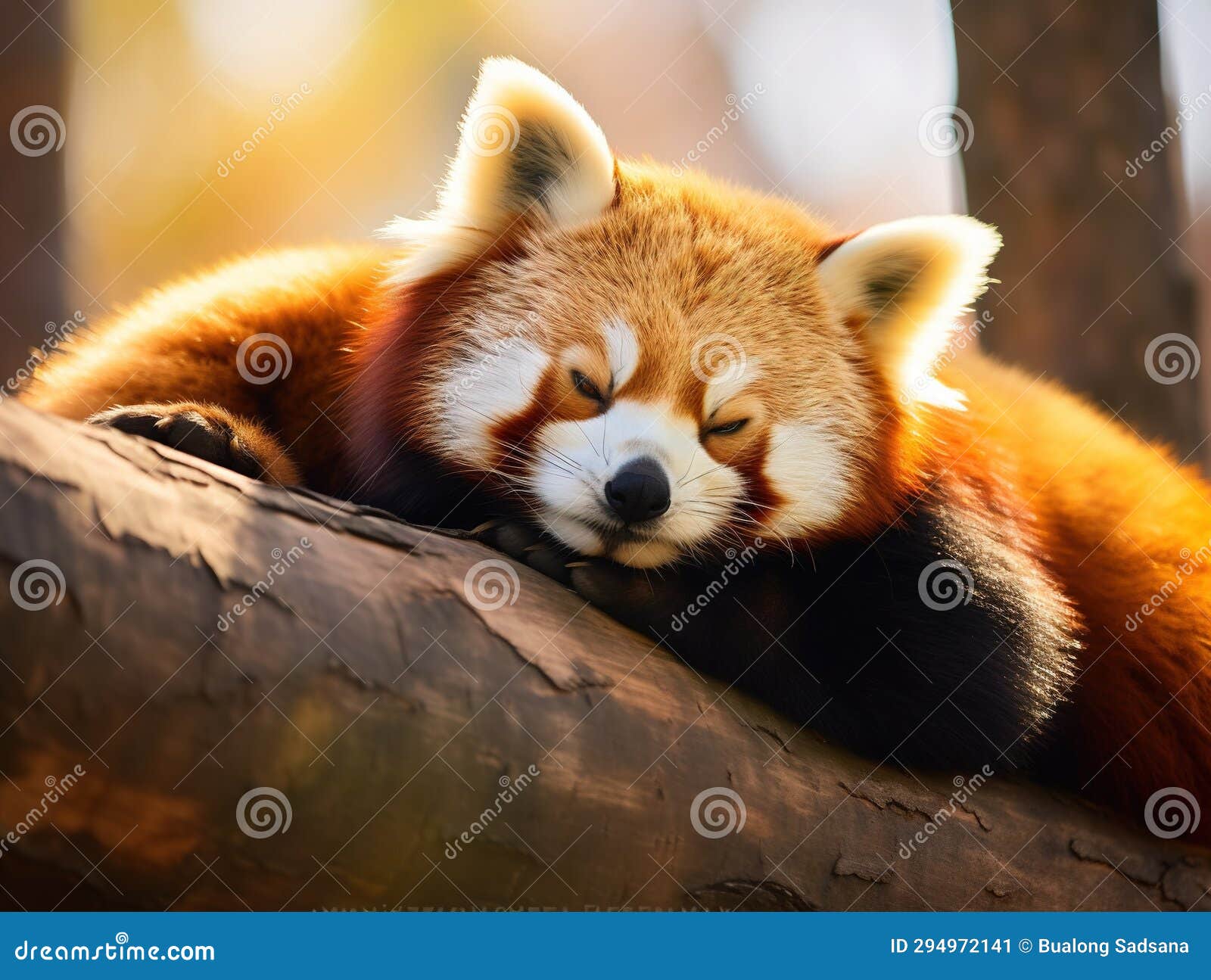 Red Panda (Ailurus Fulgens) Made with Generative AI Illustration Stock ...