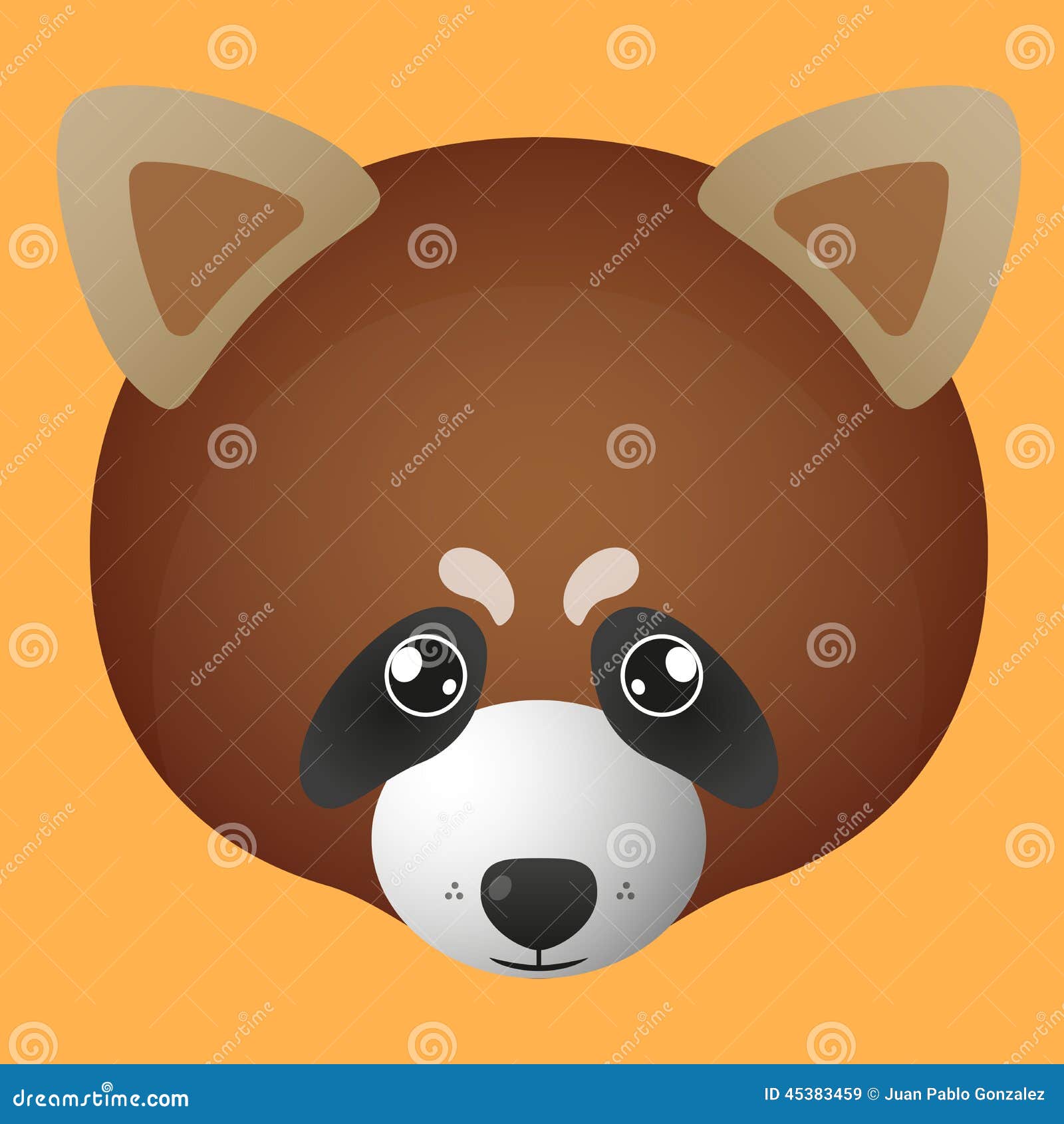 Red panda avatar stock illustration. Illustration of icon - 45383459
