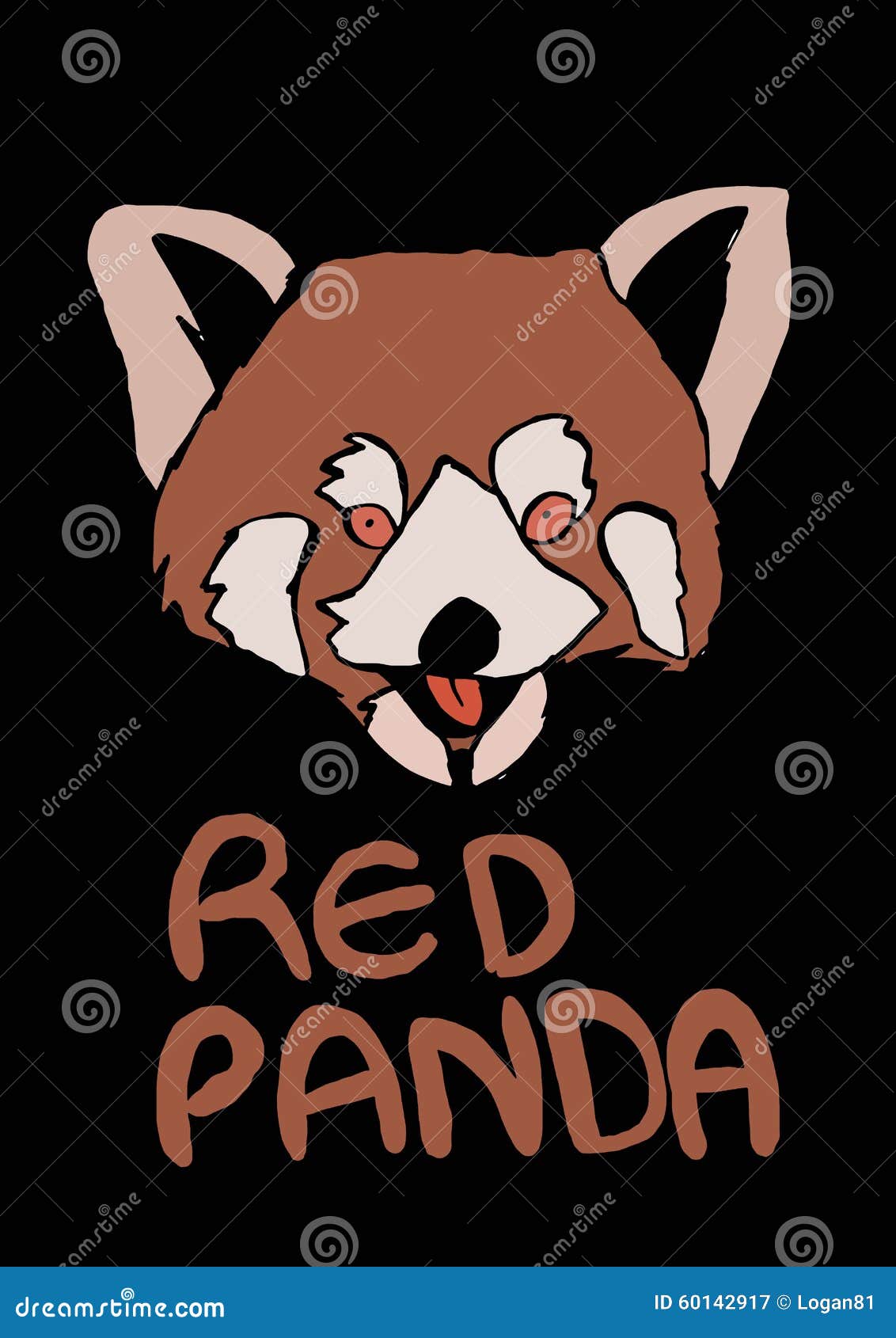 Red Panda icon stock illustration. Illustration of forest - 60142917