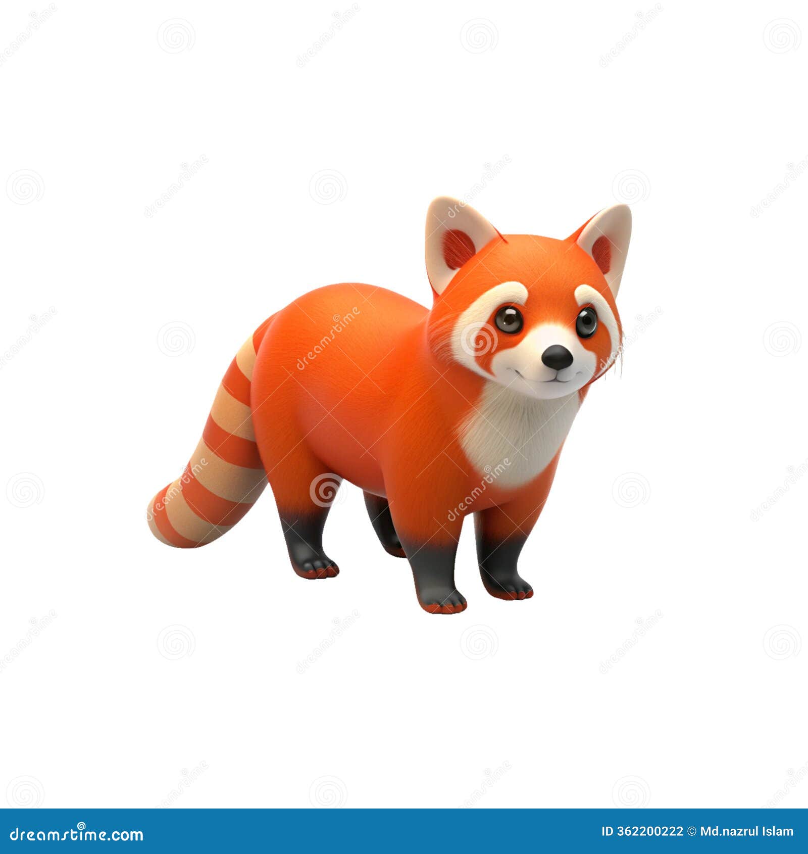 Red panda kangaroo stock illustration. Illustration of drawing - 362200222