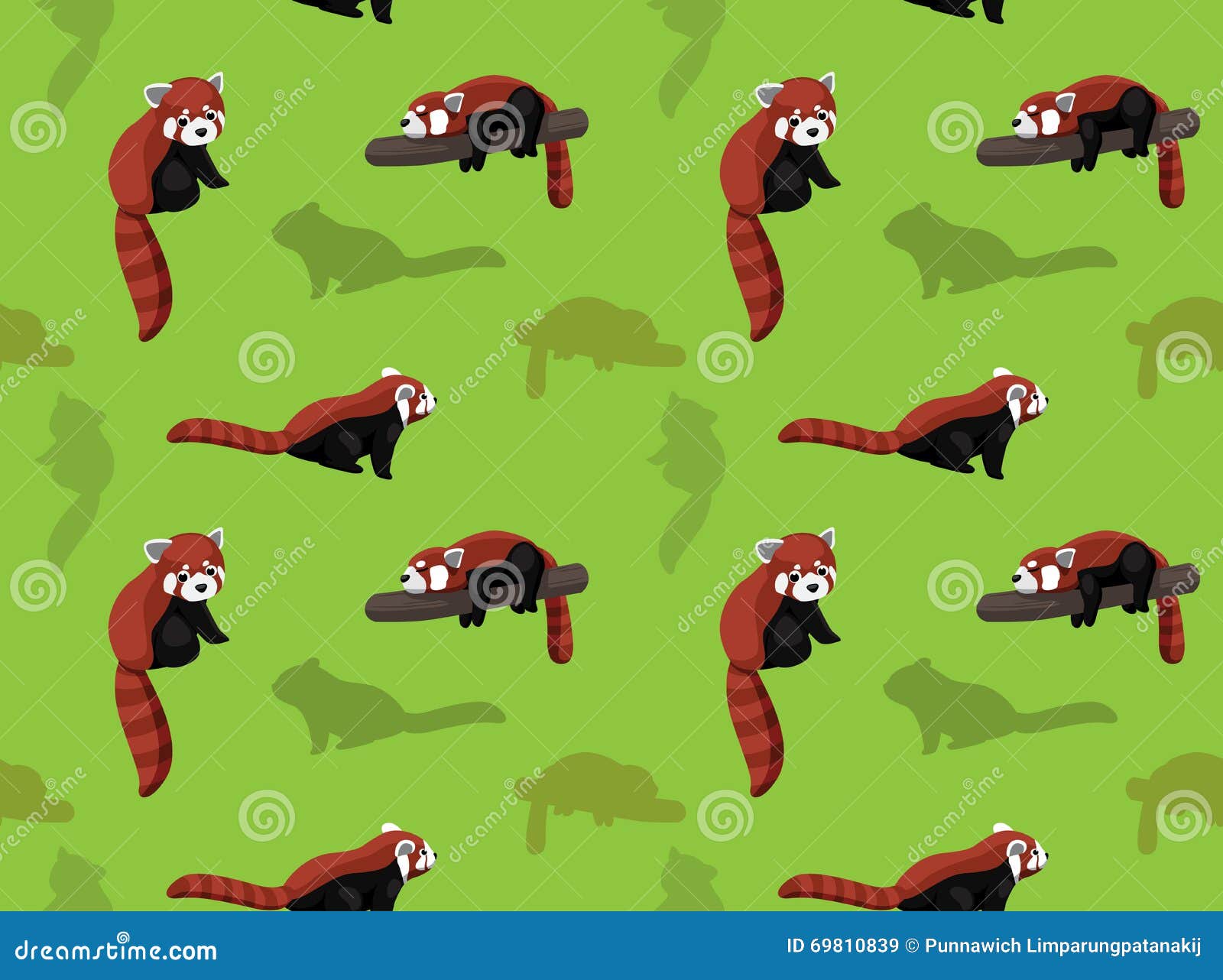 Red Panda Cartoon Wallpaper