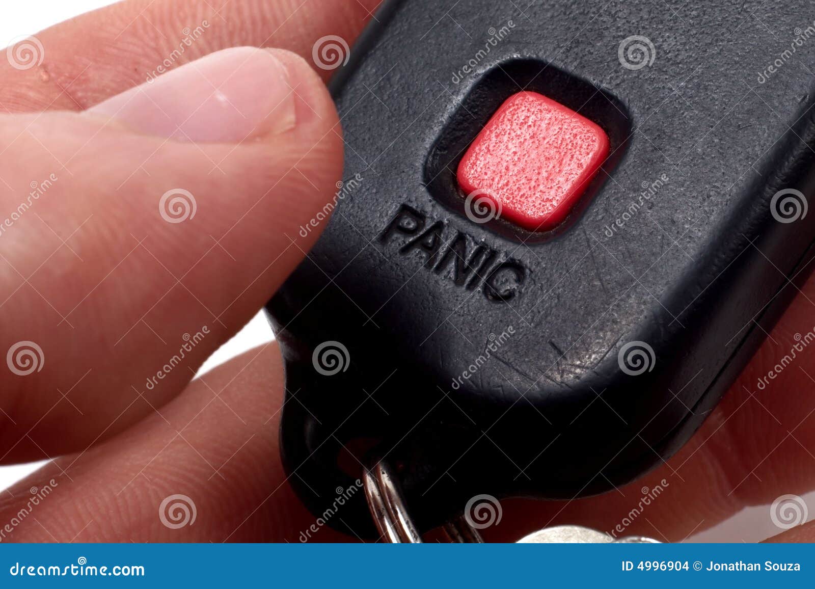Red Panic button stock photo. Image of thumb, security - 4996904
