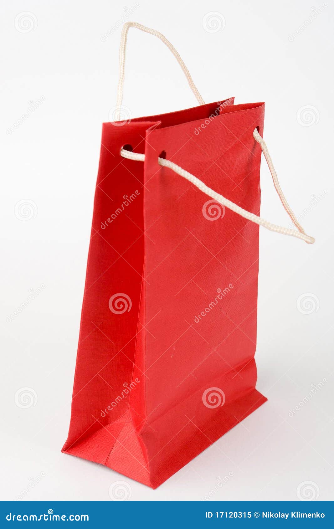 Red paper bag isolated stock image. Image of spend, isolated - 17120315