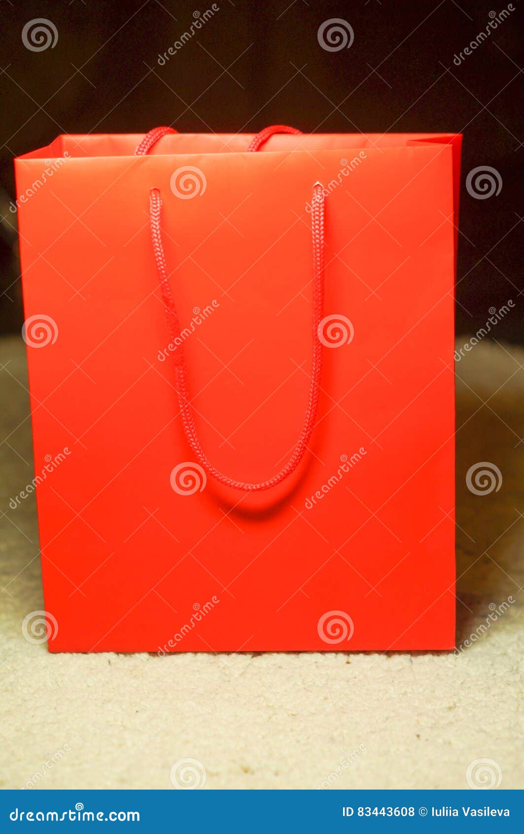 Red Paper Bag for Your Design Stock Photo - Image of commercial ...