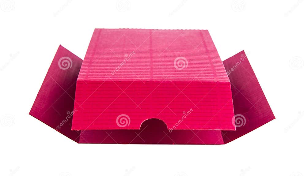 Red paper box. stock photo. Image of present, concept - 28459472