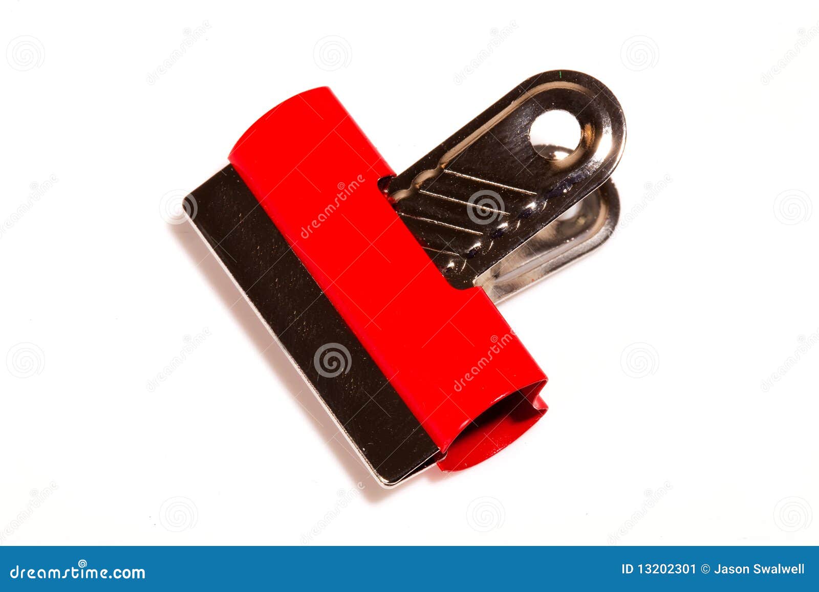 Red Paper Clamp Royalty-Free Stock Photo | CartoonDealer.com #13202301