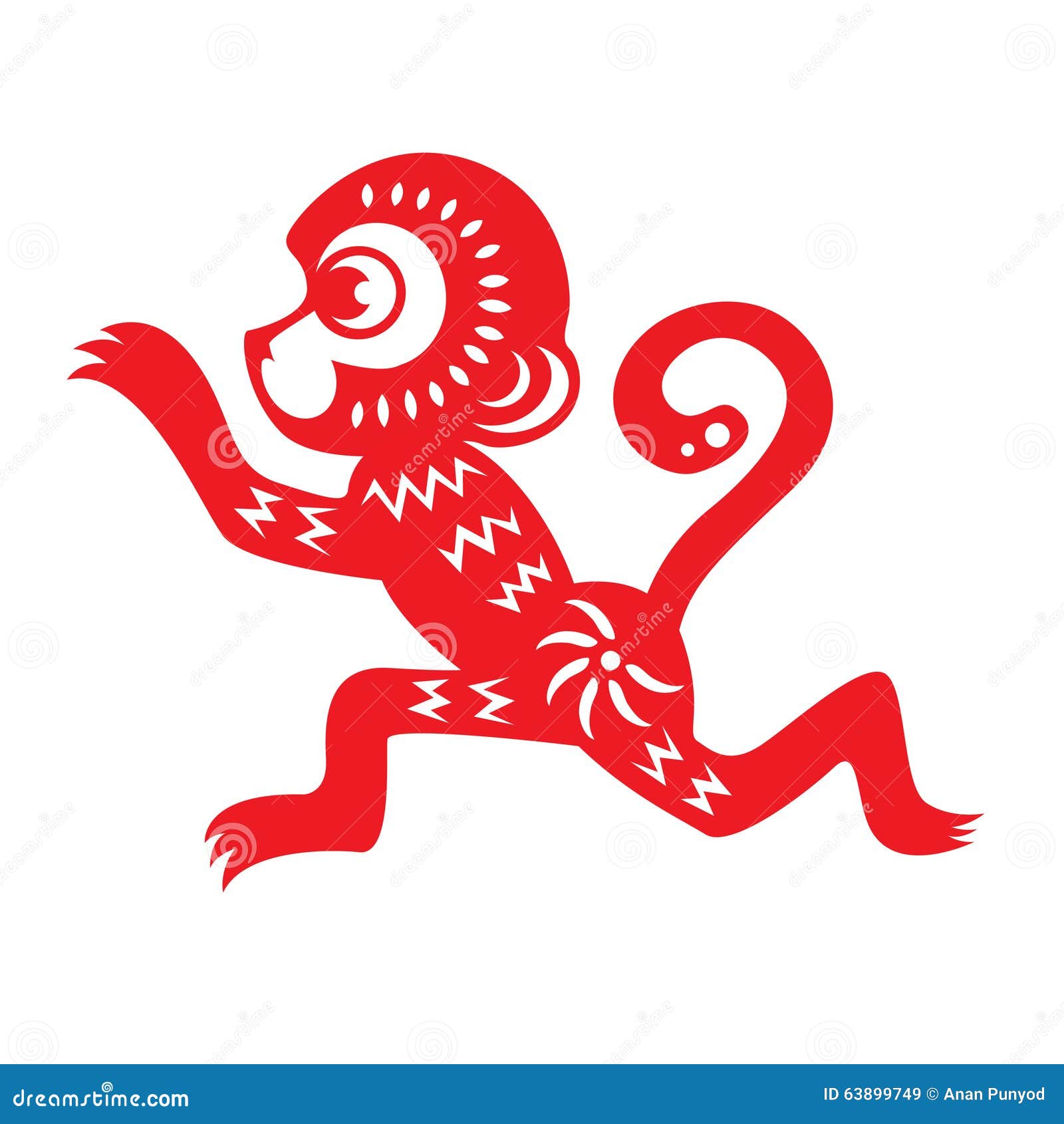 Set Monkey Zodiac, Comet Falling Down Fast, Moon And Stars And Eclipse ...