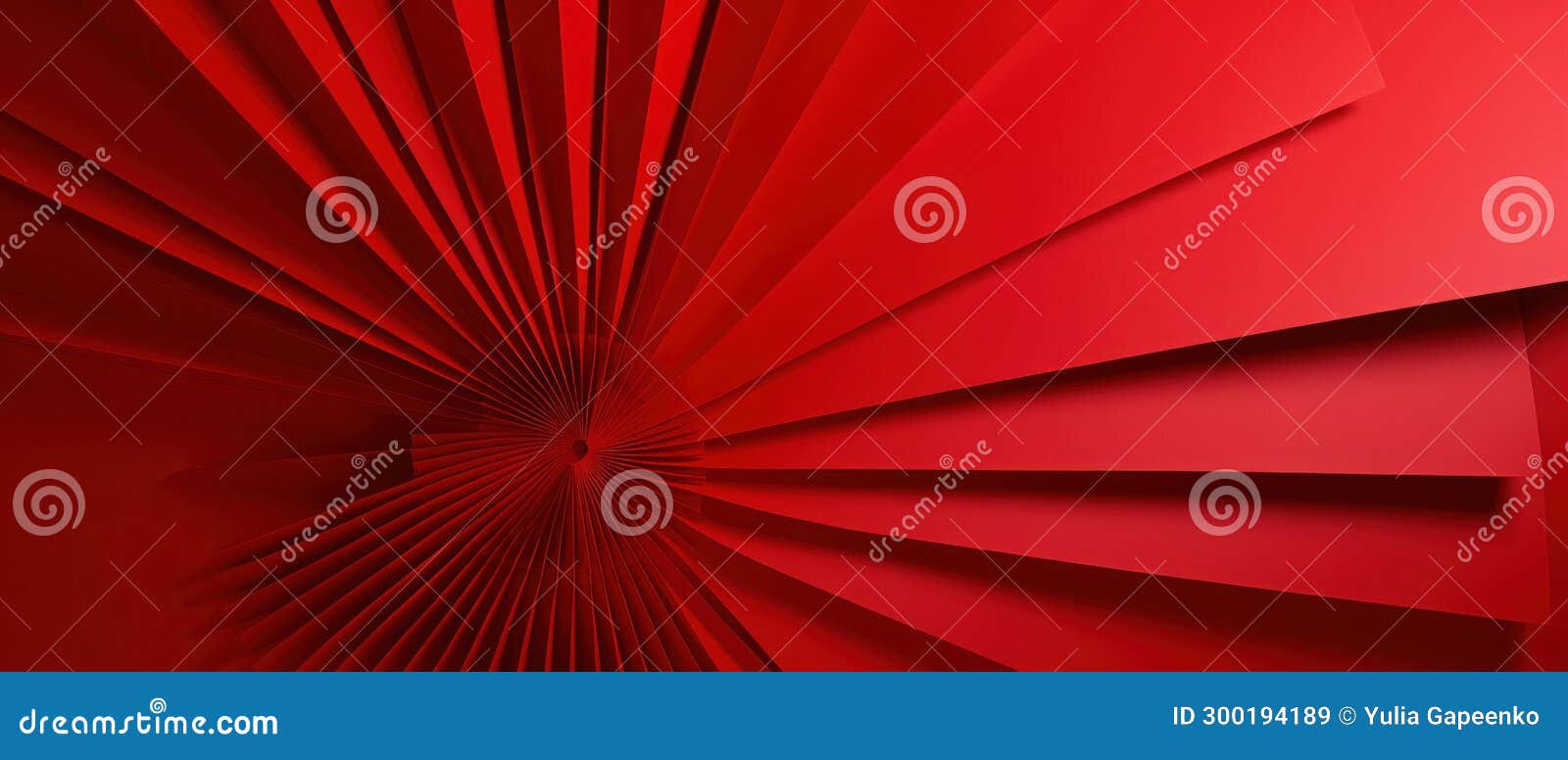 Red Paper Fan Flower on Red Background Stock Illustration ...