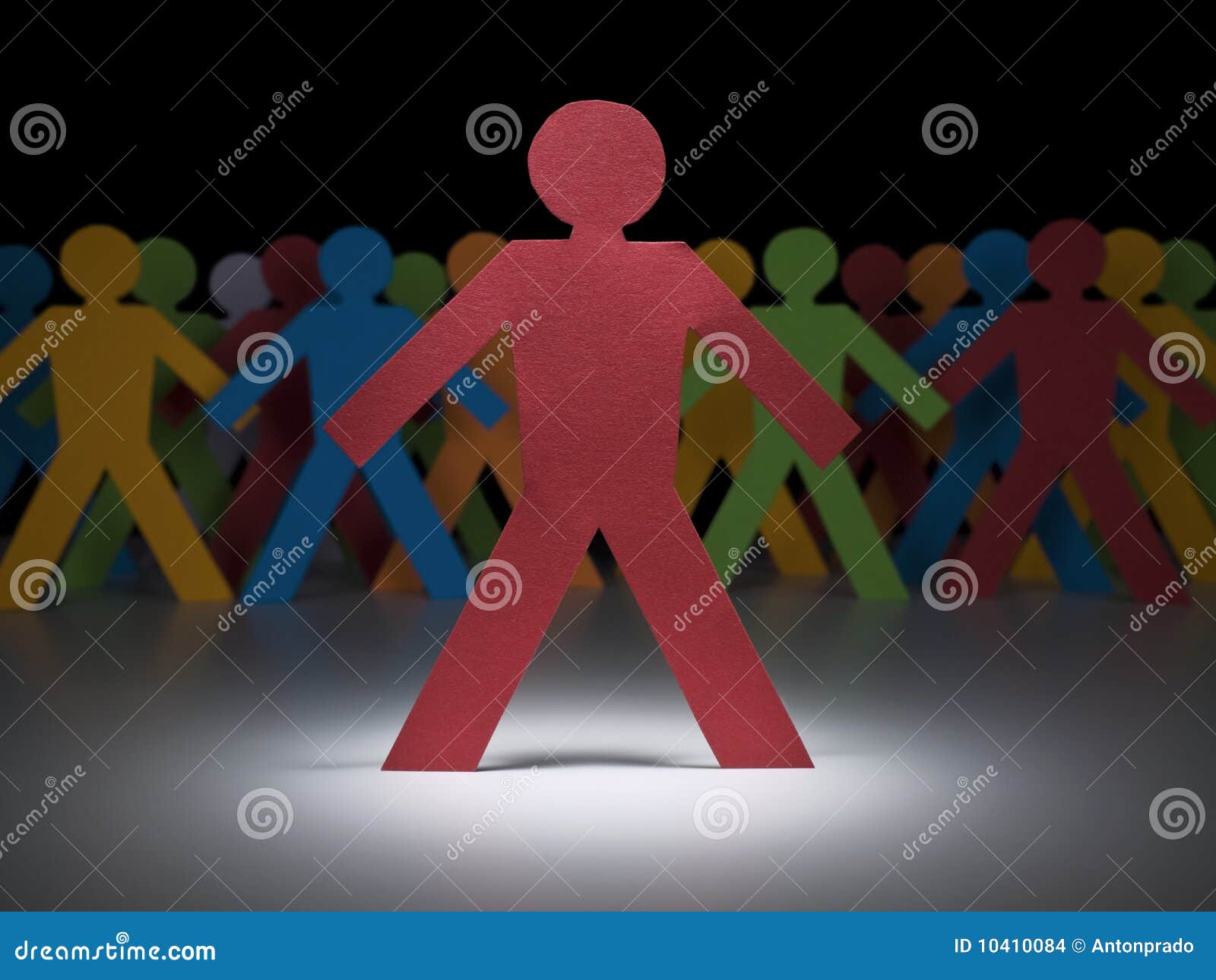 Red paper men stock photo. Image of horizontal, color - 10410084