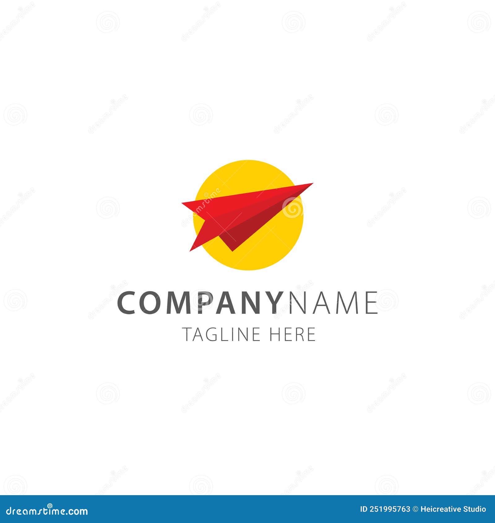 Red Paper Plane Logo Vector Illustration Stock Vector - Illustration of ...