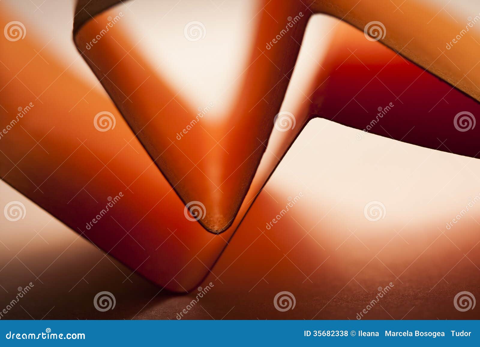 Red paper shapes stock photo. Image of geometry, decorative - 35682338