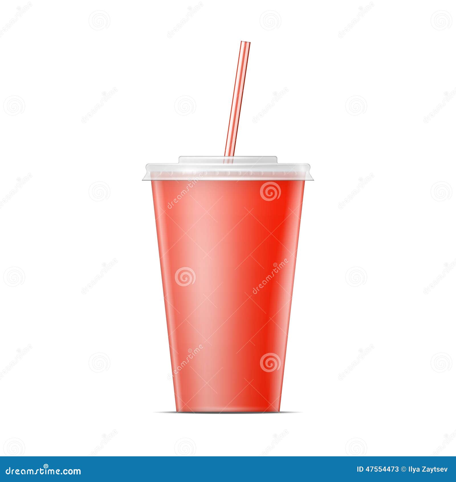 Red And White Soda Straw