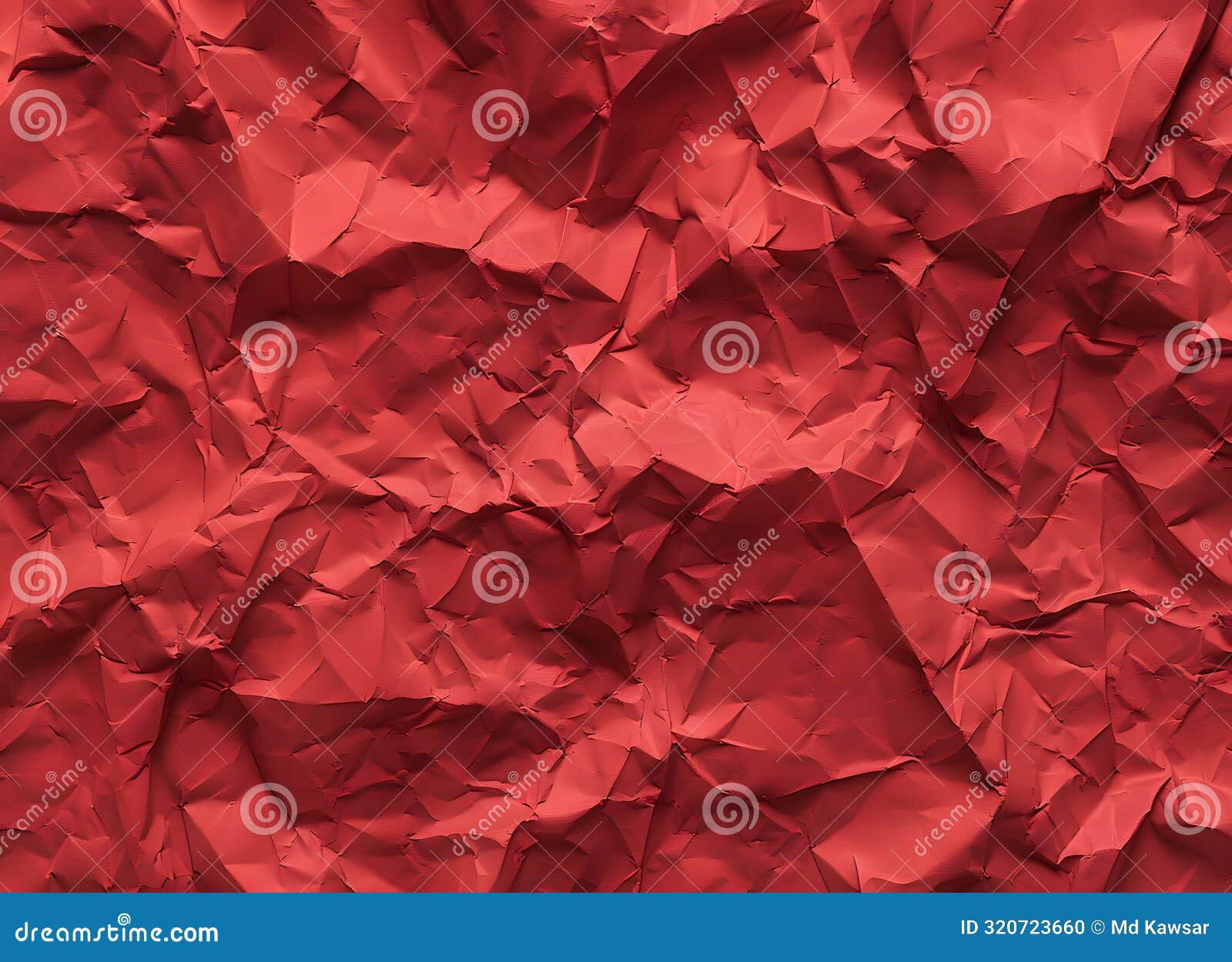 Red Crumpled Paper Texture Background Stock Illustration - Illustration ...