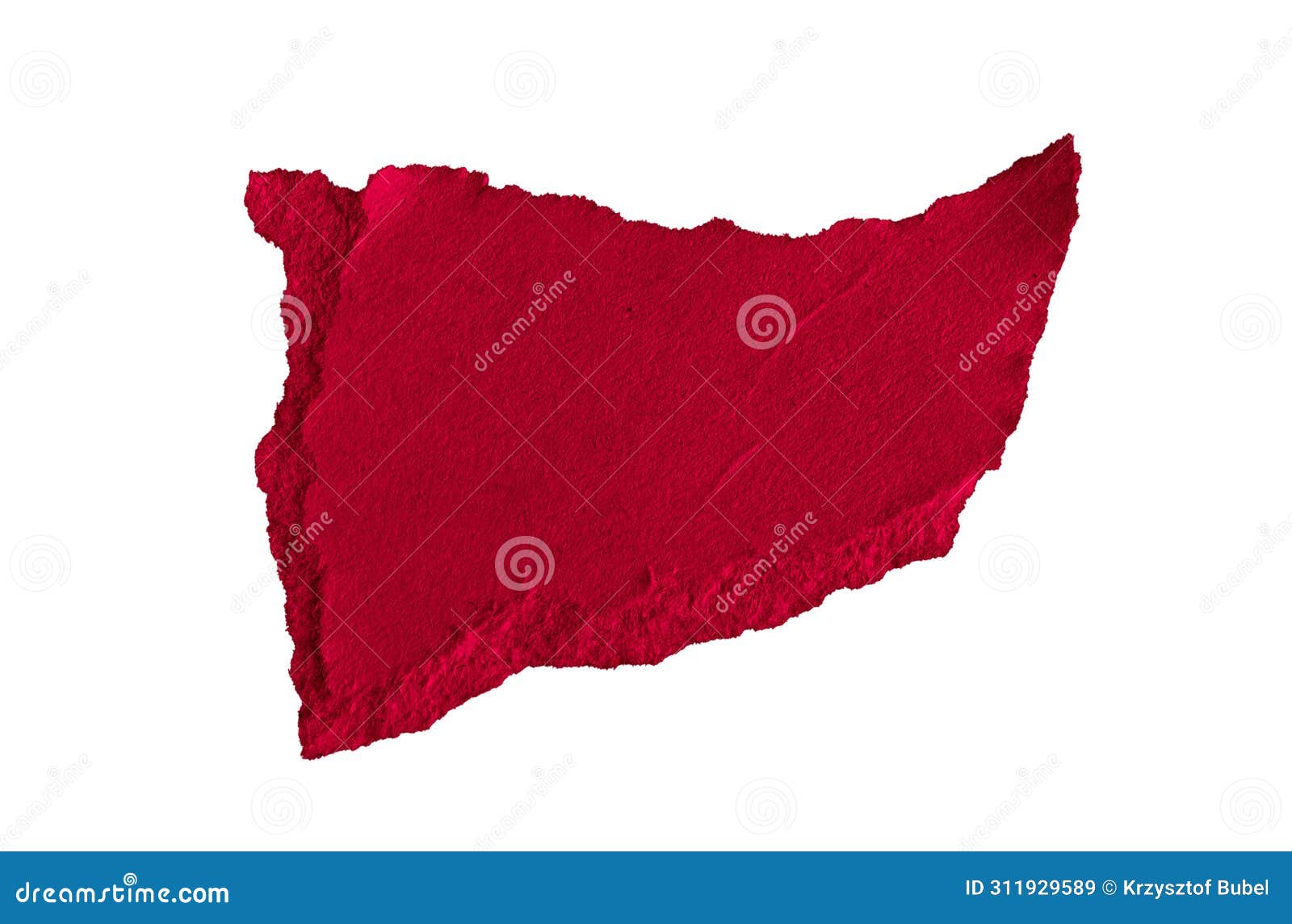 Red Paper on a White Isolated Background Stock Image - Image of copy ...
