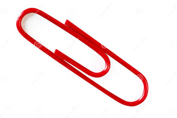 Red Paperclip stock photo. Image of paperclip, idea, supplies - 3074686