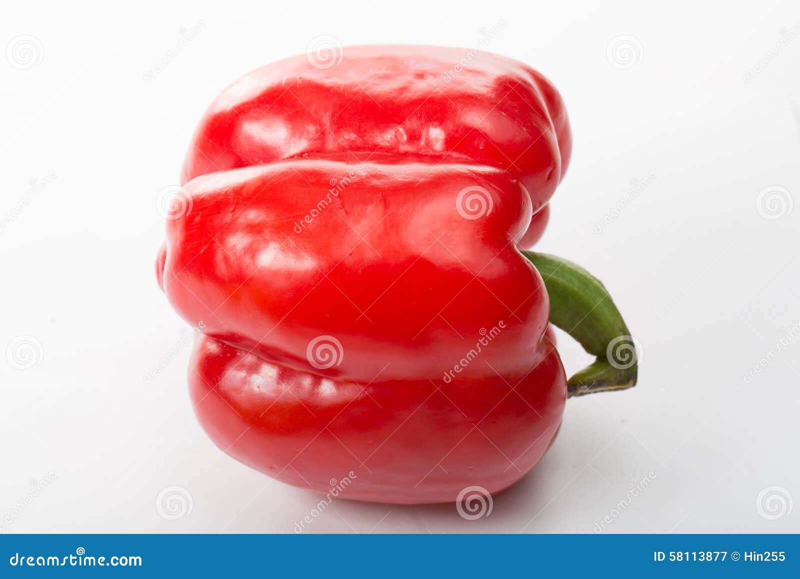 Red paprika isolated stock image. Image of vivid, food - 58113877