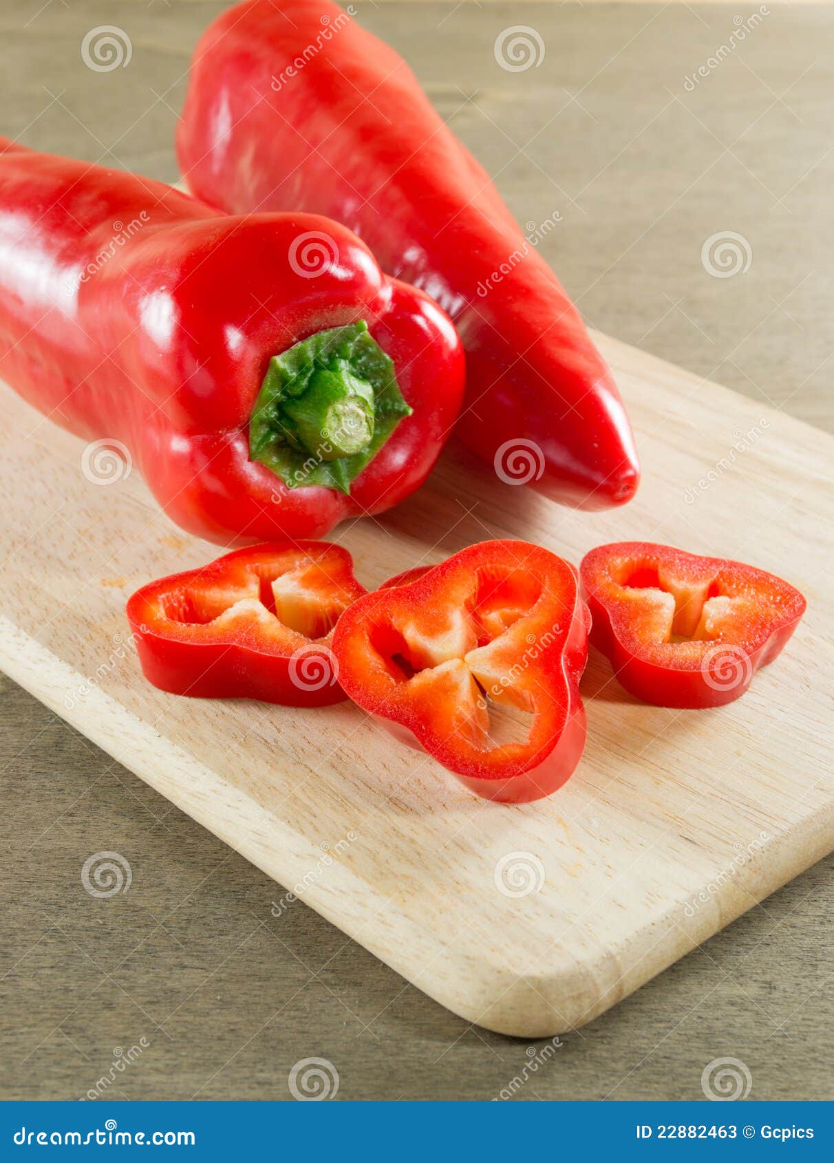 Red paprika peppers stock image. Image of fresh, chopping - 22882463